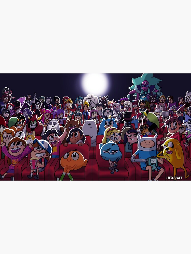 "Cartoon Cinema" Poster by Hexecat | Redbubble