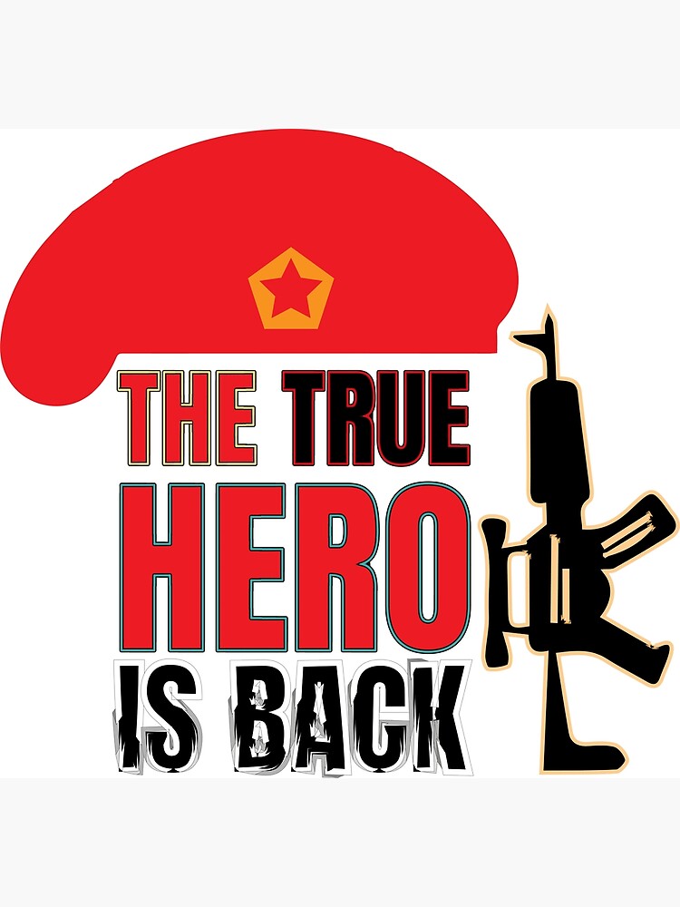 "The true hero is back" Poster for Sale by Choopy-art | Redbubble
