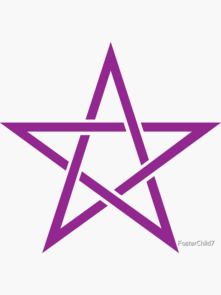 "Pentagram /// Purple (Variant I)" Sticker for Sale by FosterChild7 ...