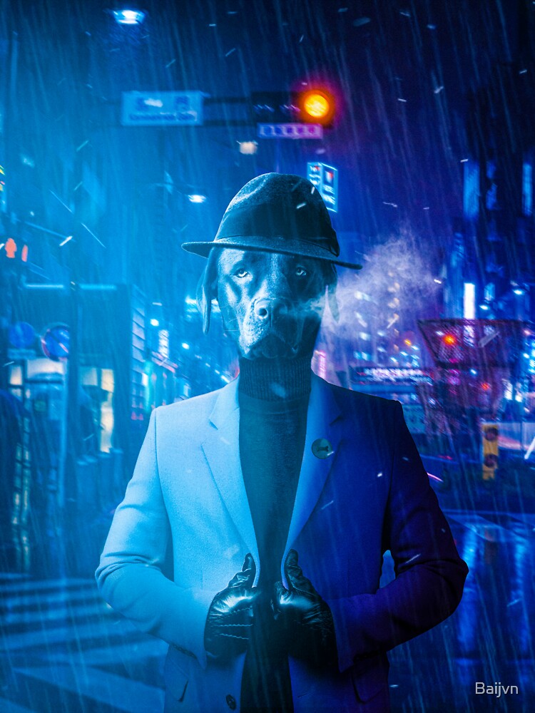 "Gangster Labrador (doggy mafia)" Sticker for Sale by Baijvn | Redbubble