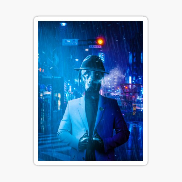 "Gangster Labrador (doggy mafia)" Sticker for Sale by Baijvn | Redbubble