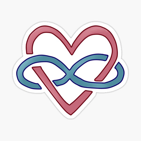 "Simple Poly Heart" Sticker by luckyboyart | Redbubble