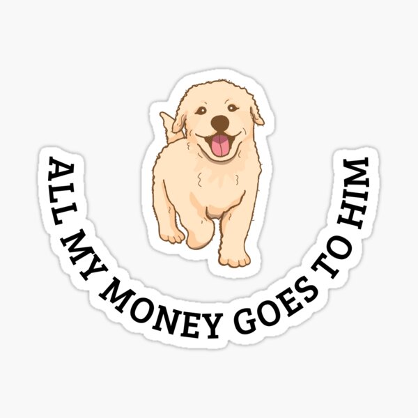 "Cute pet dog for fur parents" Sticker for Sale by KyCrafts | Redbubble