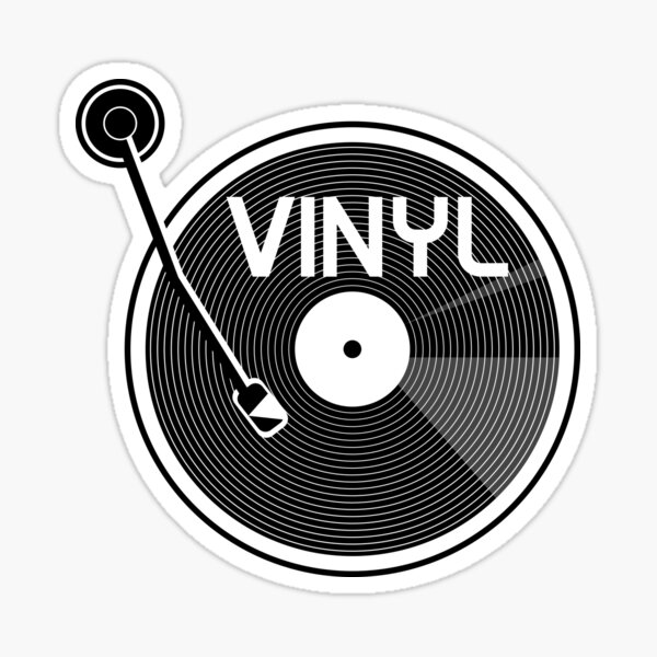 "Vinyl Record Turntable" Sticker for Sale by piedaydesigns | Redbubble