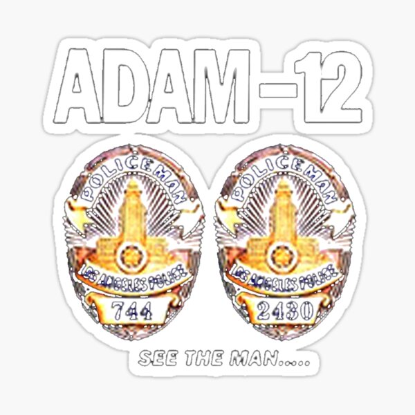 "Adam-12 TV Series 70's Retro" Sticker by Advianti505 | Redbubble