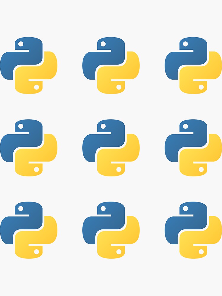 "PYTHON 9x (Programming Language)" Sticker for Sale by GreenPhosphor ...