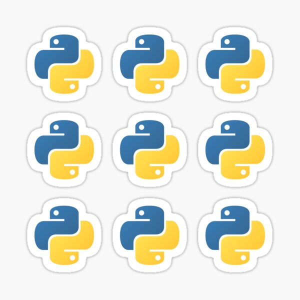 "PYTHON 9x (Programming Language)" Sticker for Sale by GreenPhosphor ...