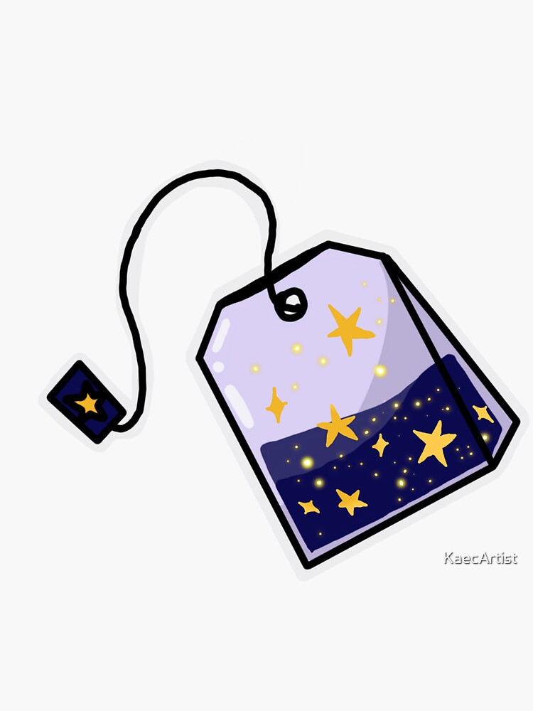 "Space tea" Sticker for Sale by KaecArtist | Redbubble