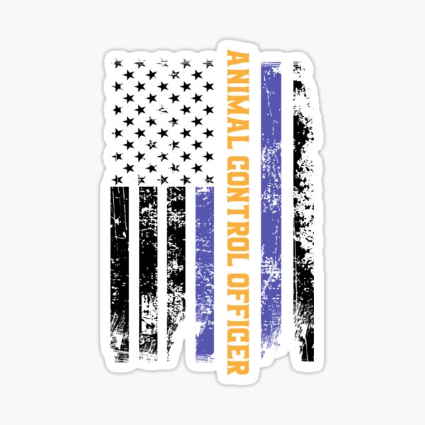 "Animal Control Officer Flag Wildlife Rescue Patrol Control Vintage ...