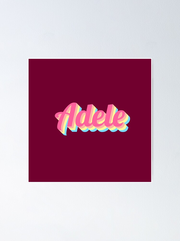 "Adele Sweet Baby Name" Poster for Sale by ArtoMino | Redbubble