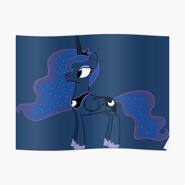 "Princess Luna" Poster by DarkSatanicorn | Redbubble