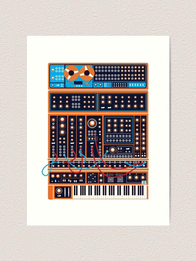 "Synth" Art Print for Sale by HAZZAH | Redbubble