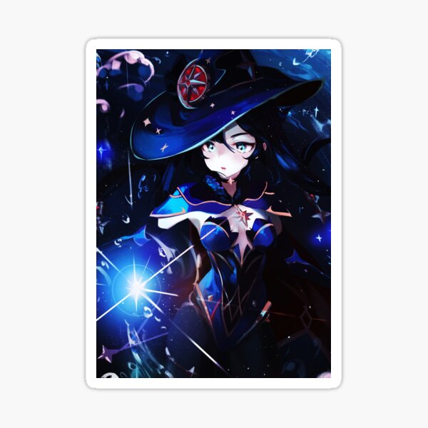 "Mona Genshin Impact" Sticker for Sale by Devano06 | Redbubble