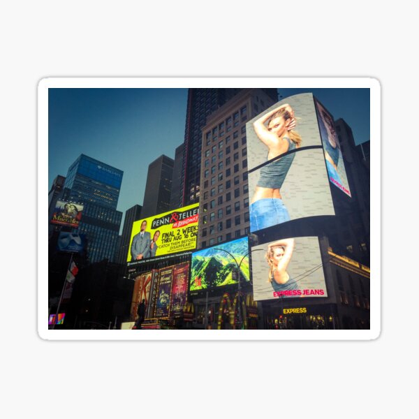 "Times Square Manhattan NYC" Sticker for Sale by eleonoraingrid | Redbubble