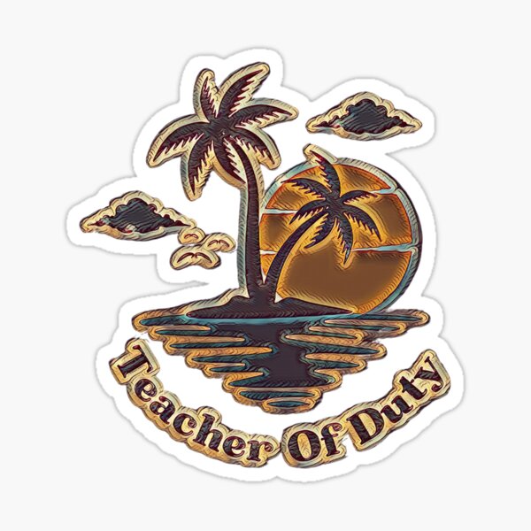 "We Are On A Break Teacher Off Duty" Sticker for Sale by Sofi-Stil ...