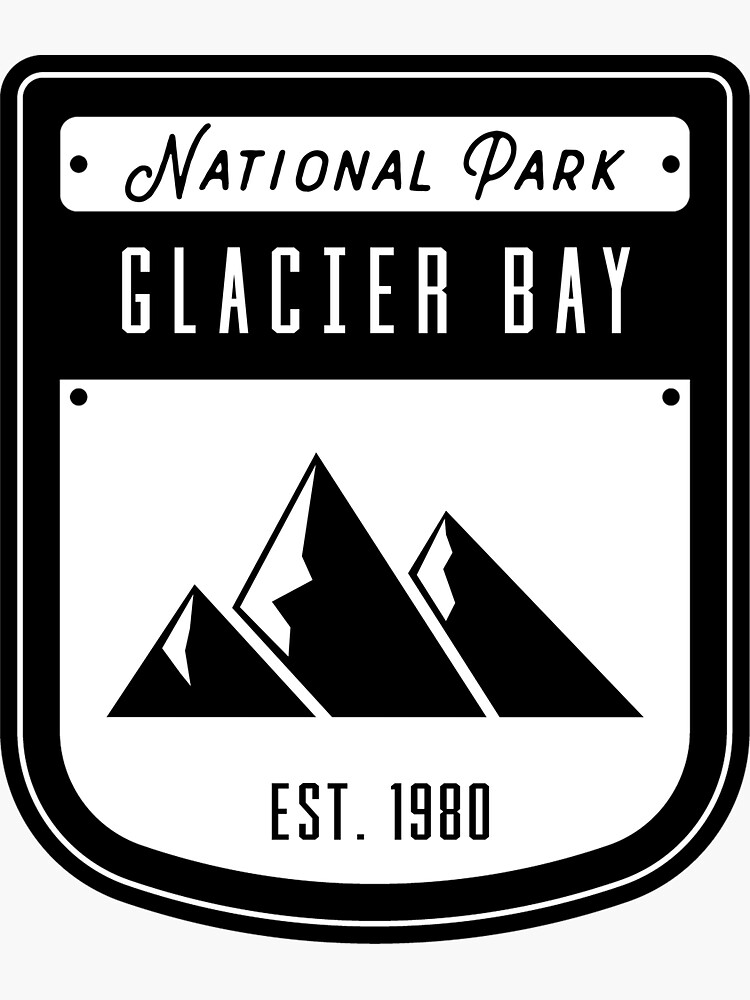 "Glacier Bay National Park Badge Design" Sticker for Sale by ...