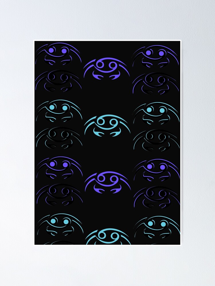 "69 Crab Zodiac Cancer " Poster for Sale by montezwalls | Redbubble
