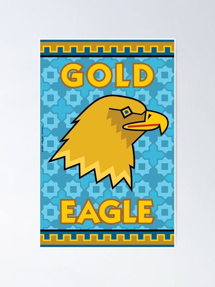 "Glorious Gold Eagle Crest" Poster for Sale by Mindscaping | Redbubble
