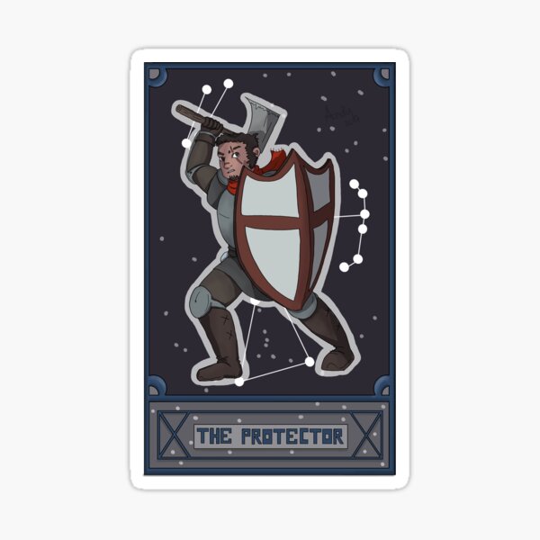 "The Protector" Sticker by Andy-Allan-Poe | Redbubble