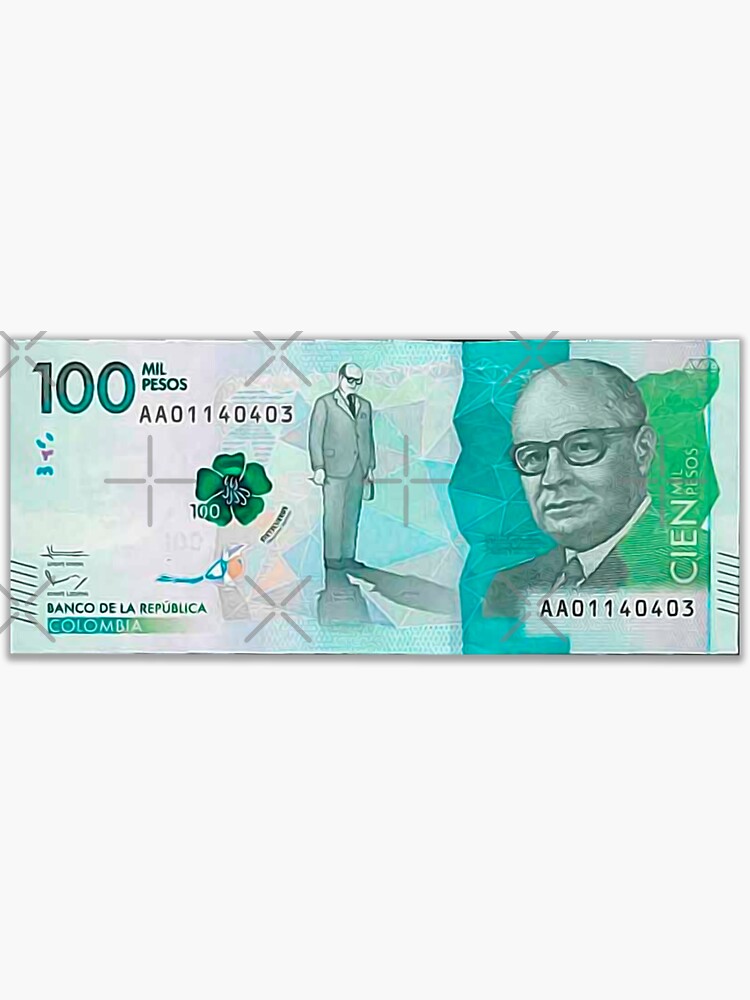 "one hundred thousand pesos" Sticker for Sale by edisonalzate | Redbubble