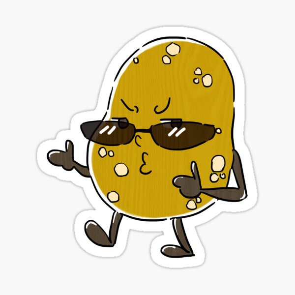 "Cool Potato | Potatoes | Funny Potato" Sticker for Sale by agiadesigns ...