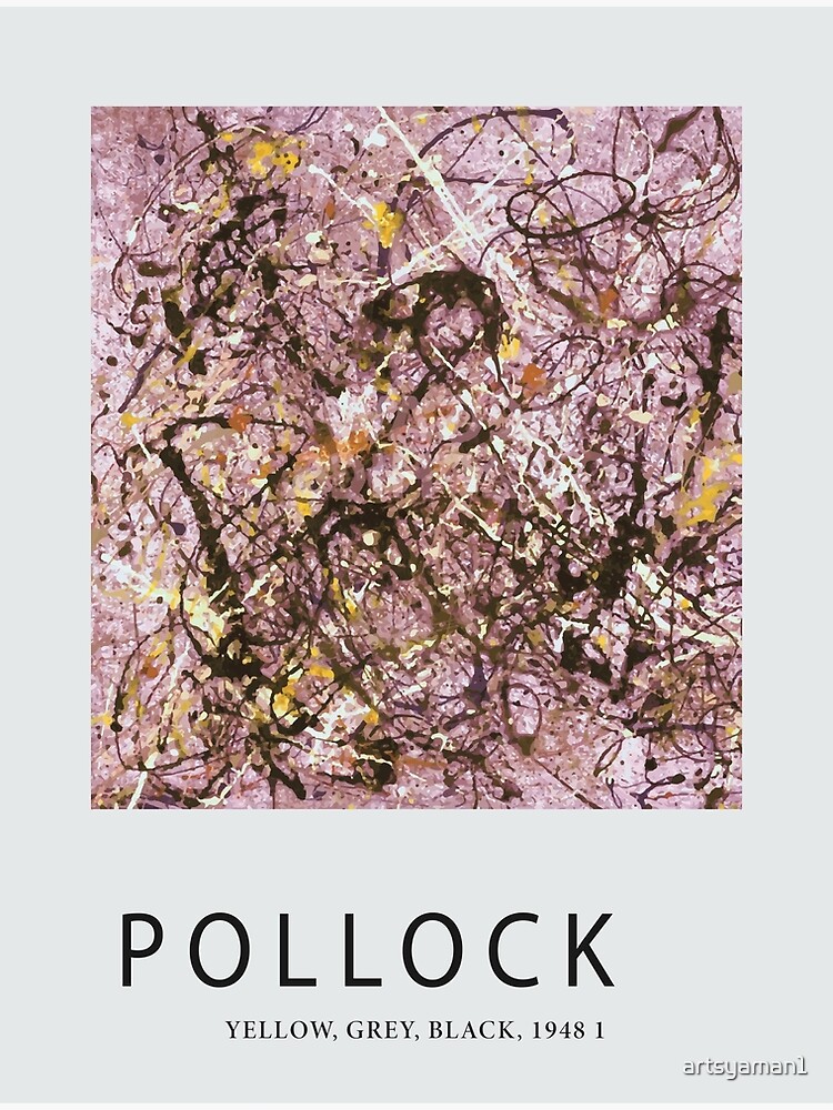 "Jackson Pollock Art Print, Artwork Print, Exhibition Wall Art ...