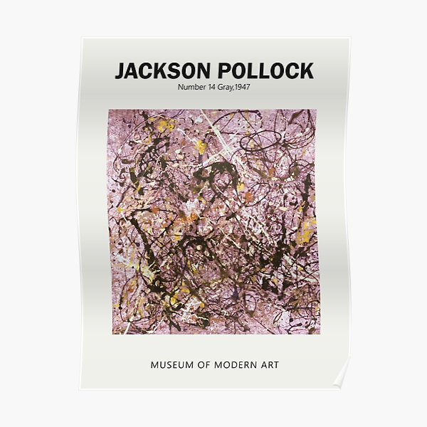 "Jackson Pollock Art Print, Artwork Print, Exhibition Wall Art ...