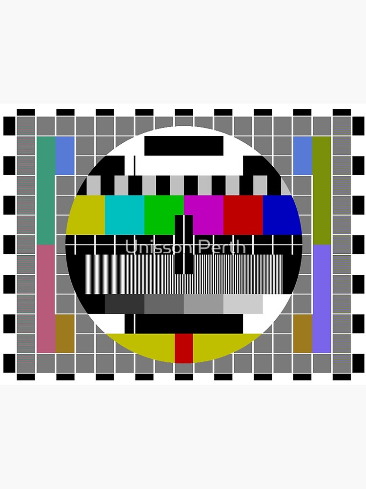 "Test Pattern Logo" Poster by Unisson | Redbubble