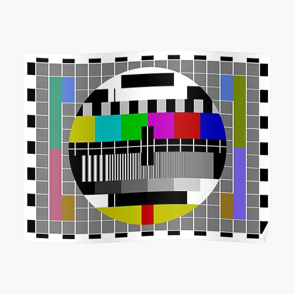 "Test Pattern Logo" Poster by Unisson | Redbubble
