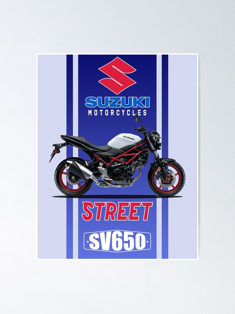 "Custom Graphic Design Apparel of SV650" Poster for Sale by ...