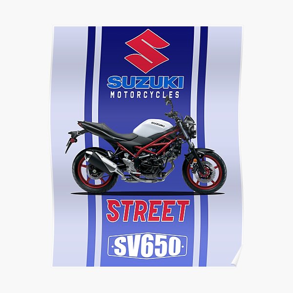 "Custom Graphic Design Apparel of SV650" Poster for Sale by ...