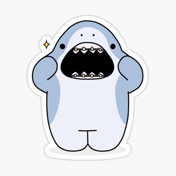 "samezu braces" Sticker for Sale by yktv-kloi | Redbubble