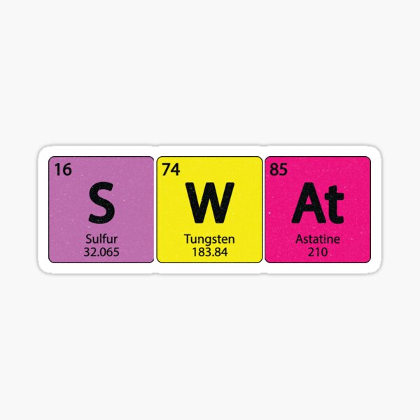 "Swat" Sticker for Sale by FunnyClever | Redbubble