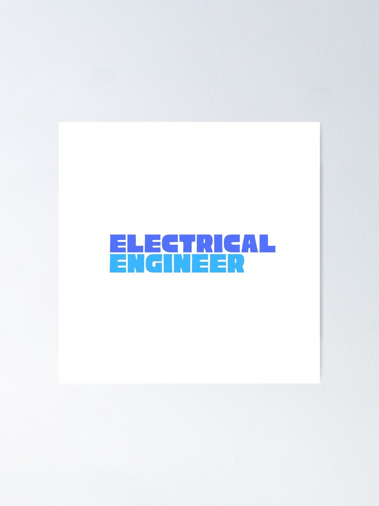 "Electrical engineer trendy aesthetic" Poster for Sale by Niklauss | Redbubble