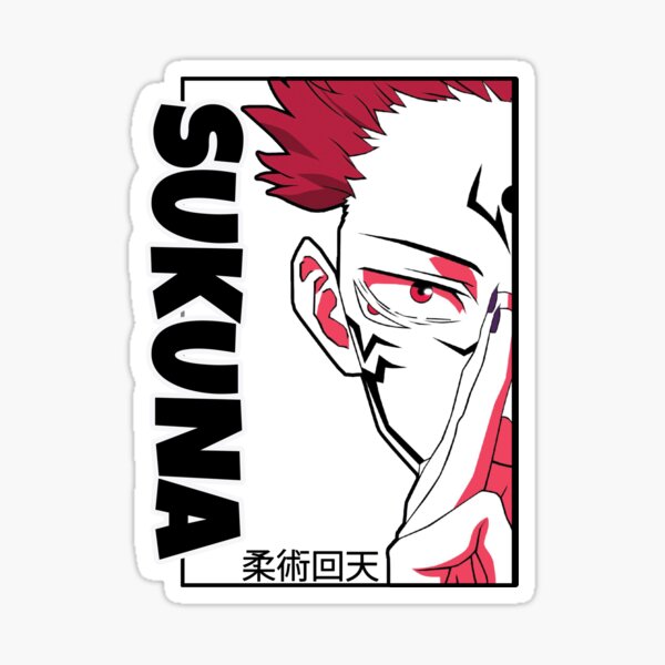 "Jujutsu Kaisen , SUKUNA" Sticker for Sale by zizo37 | Redbubble