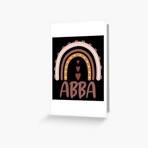 " Abba Rainbow Grandma Cute Mothers Day Funny Abba" Greeting Card for ...