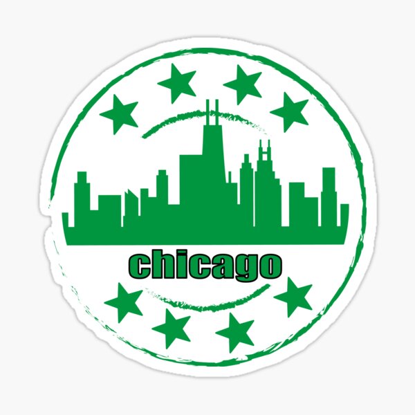 "Chicago" Sticker for Sale by elkadiri | Redbubble