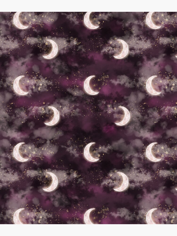 "Purple Moons" Sticker for Sale by KewDesigns1310 | Redbubble