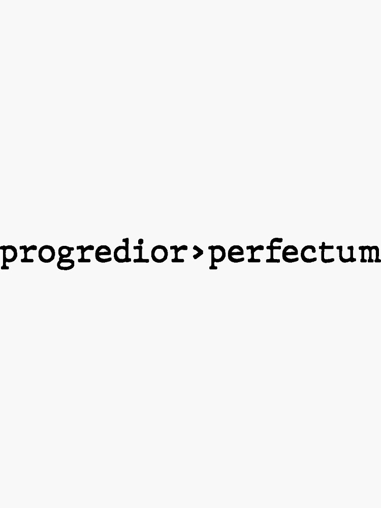 Pegatina «Profectum perfectum frases motivacionales en latín» de ...