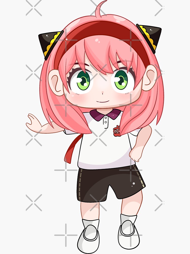 "Cute Anya Forger Chibi Original Artwork" Sticker for Sale by ...