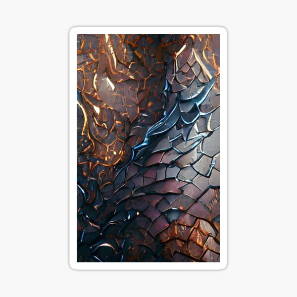 "Black Dragon Scales" Sticker for Sale by AstraLowelle | Redbubble