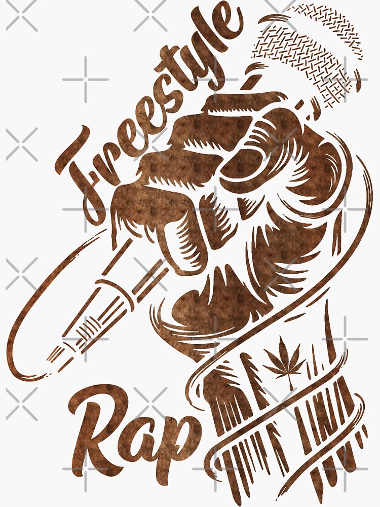 "Freestyle Rap Battle For The Best MC Bear Furry Art " Sticker for Sale ...