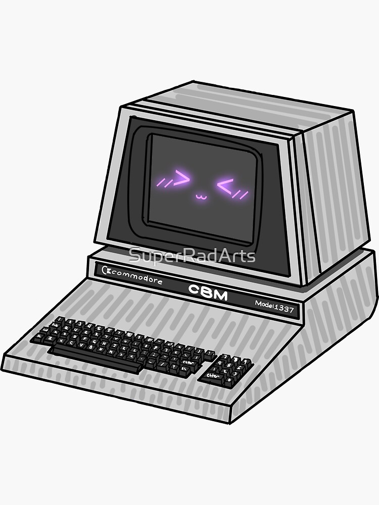 "Comp-UWU-ter kawaii computer " Sticker for Sale by SuperRadArts ...
