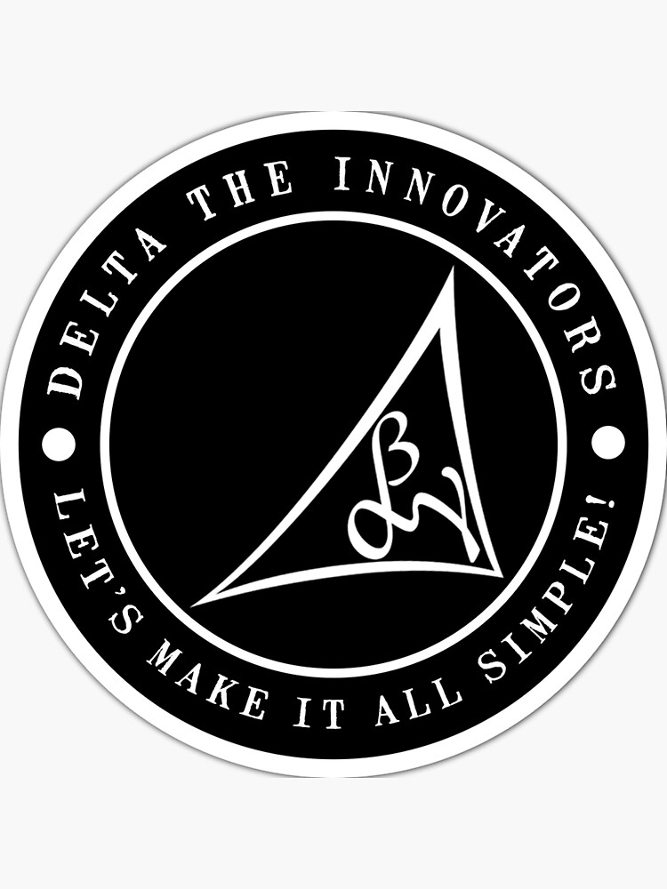 "Delta The Innovators" Sticker for Sale by ishubhamdumbre | Redbubble
