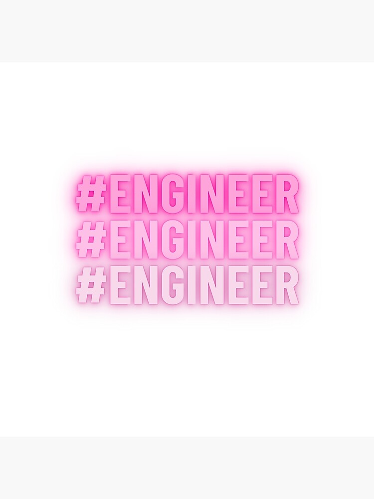 "#engineer Trendy Aesthetic engineering pink" Poster for Sale by ...
