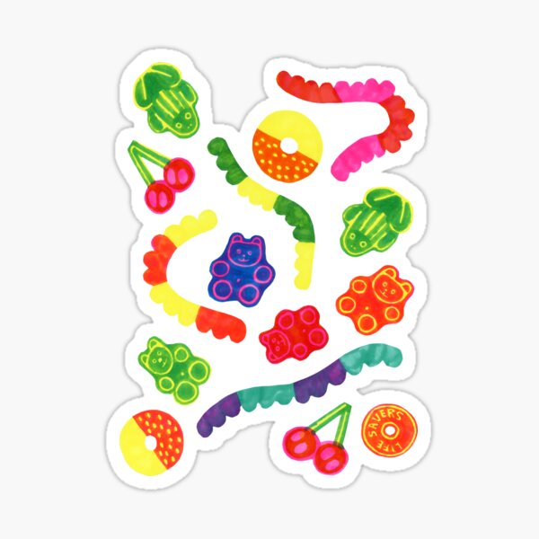 "Gummy" Sticker for Sale by Keatonflowers | Redbubble