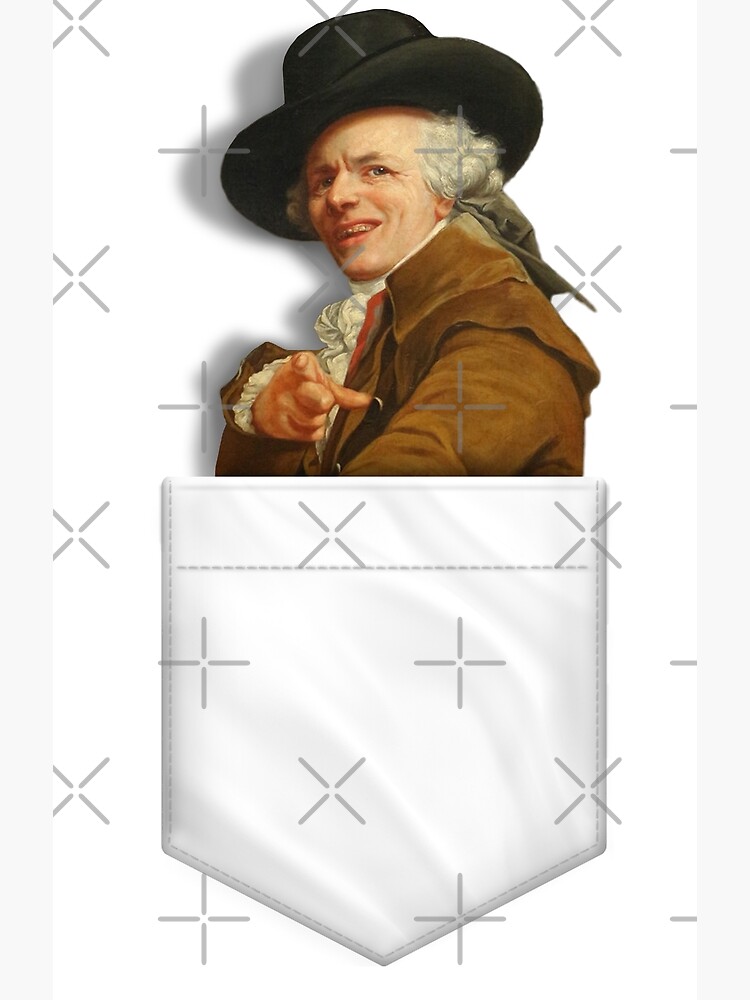 "Joseph Ducreux meme Fake pocket" Poster for Sale by JustStayPositiv ...