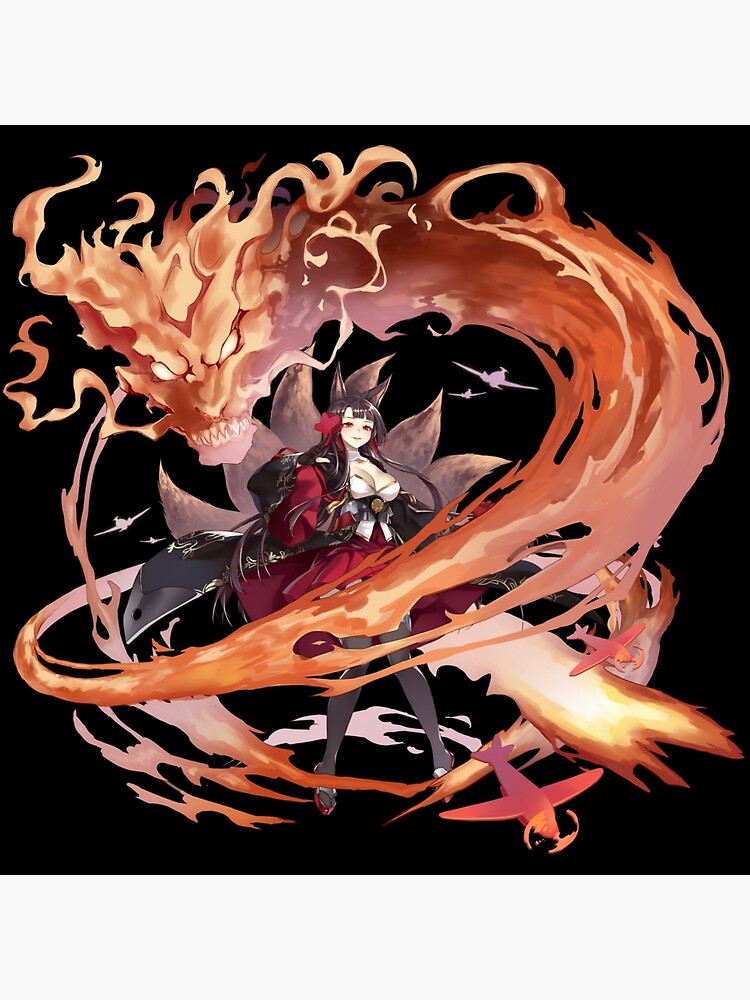 Póster «Akagi - Dragón de fuego - Invocación de Dawn Phoenix - Azur ...