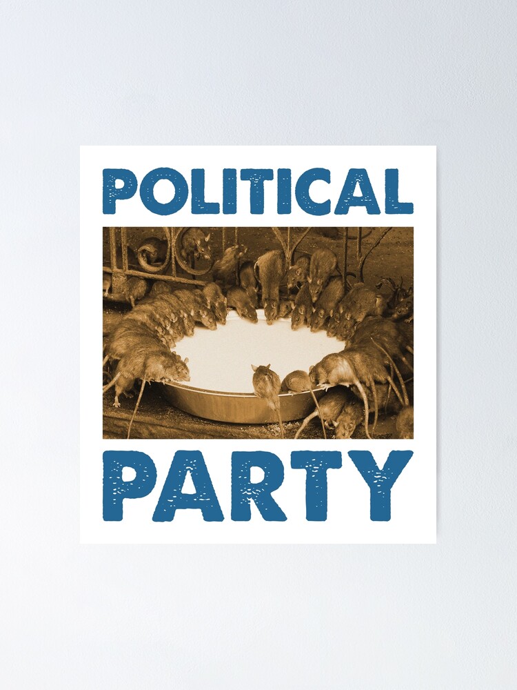 "Political Party" Poster for Sale by Arvillaino | Redbubble