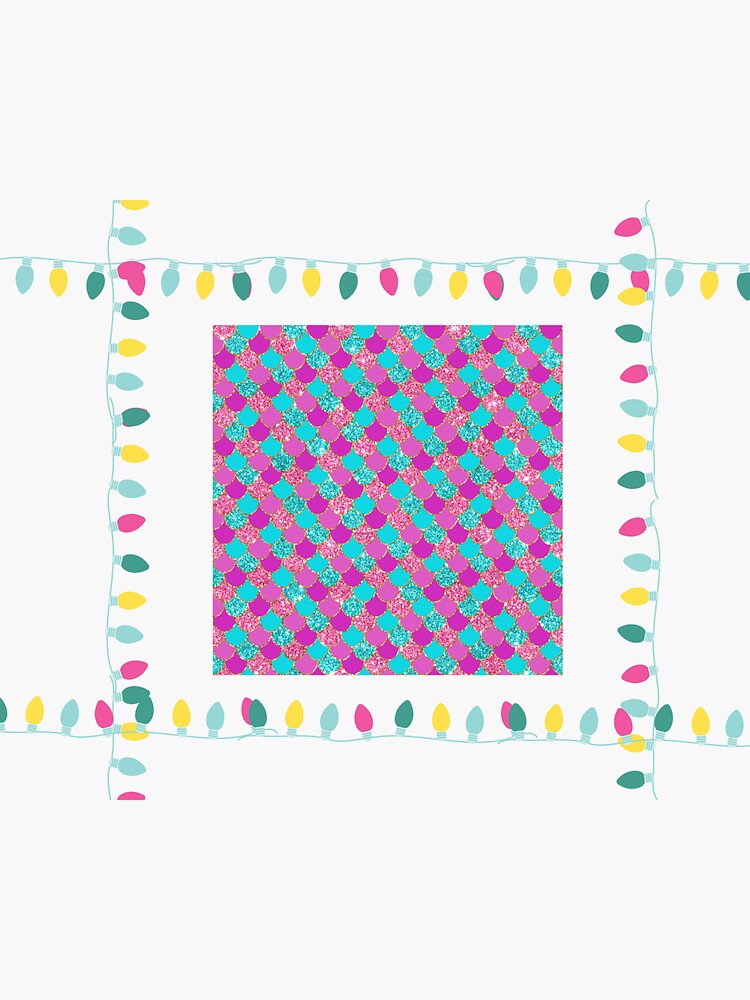 "Festive serial lights with mesh" Sticker for Sale by tectonixsoft ...